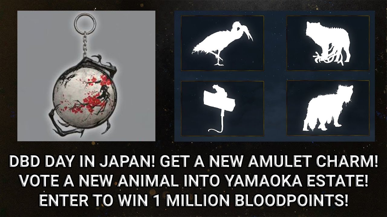 Dead By Daylight| DBD Day 2023 in Japan Charm! Vote a new animal into ...