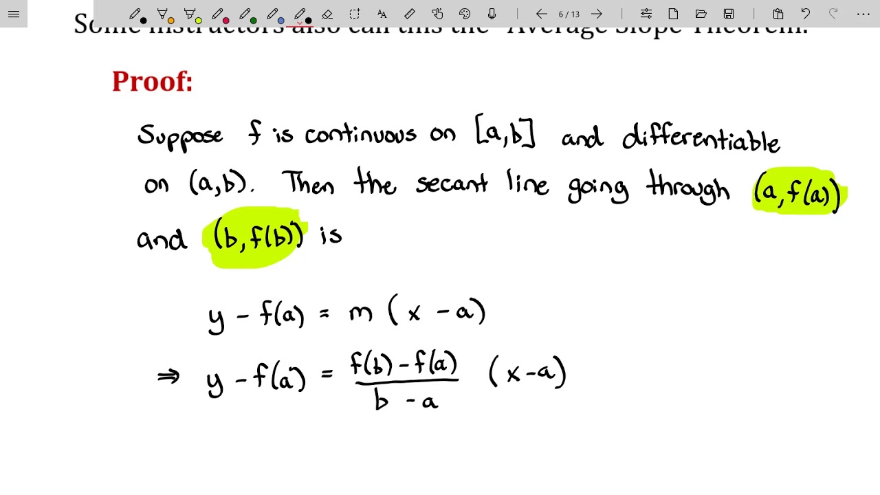 The Mean Value Theorem The Mean Value Theorem For Derivatives The Mean Value Theorem The Mean Value Theorem For Derivatives