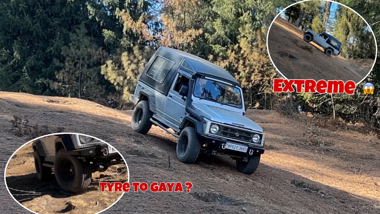 Off-road with gypsy gone wrong 😱 tyre fat gya 🫨 - YouTube