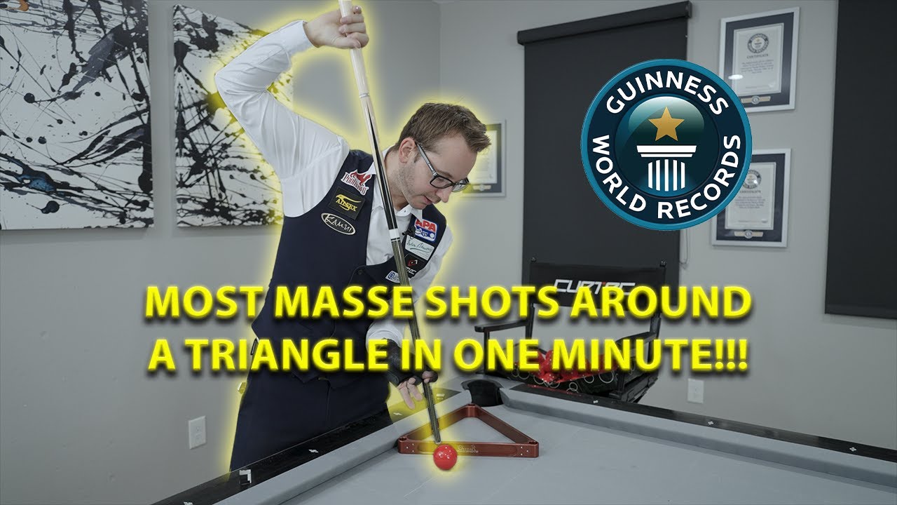 Most Pool Balls Potted Around a Triangle - Official Guinness World ...