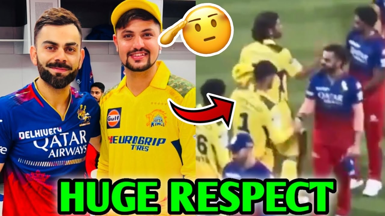 CSK Player HUGE RESPECT Moment with Virat Kohli 🫡 ️| Sameer Rizvi Virat ...