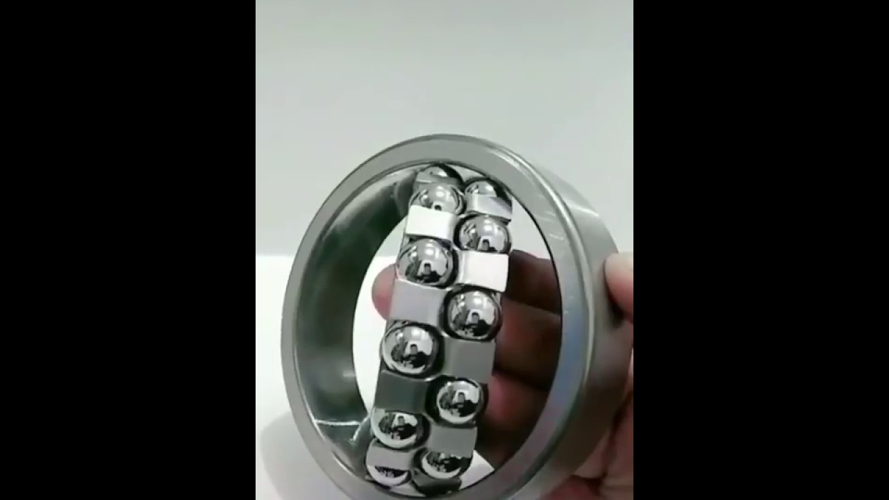 Rotation test of self-aligning ball bearings - YouTube