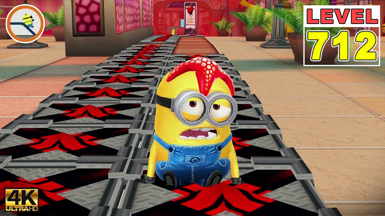 Despicable Me: Minion Rush LEVEL 712 - Starfish minion use the Slides ...