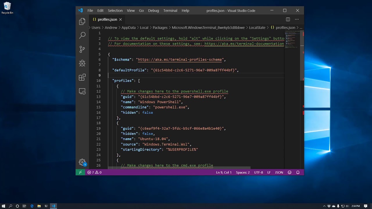 Change Default Shell For Windows Terminal YouTube