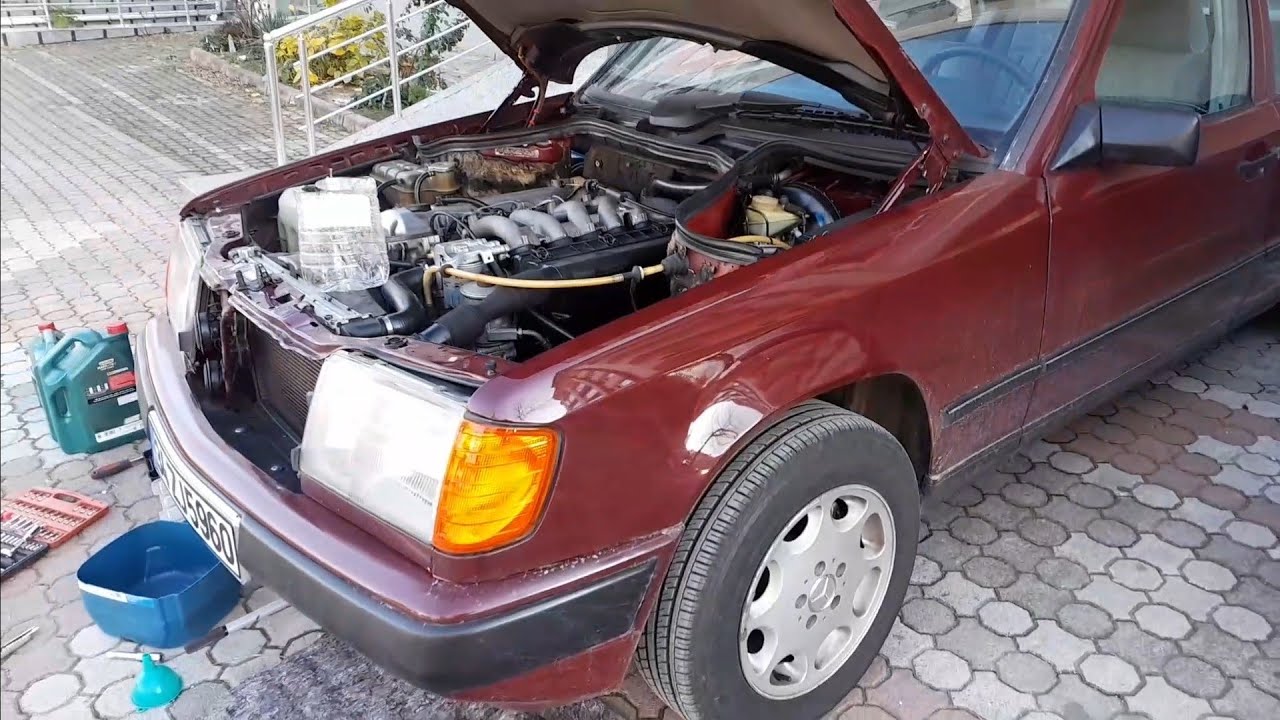 Mercedes w124 yağ bakımı (Om602) - YouTube
