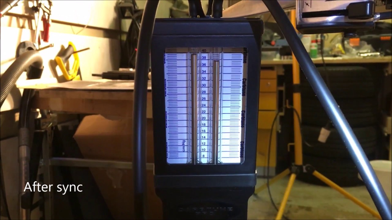 V Star 1100 Morgan Carbtune cmHg values - YouTube