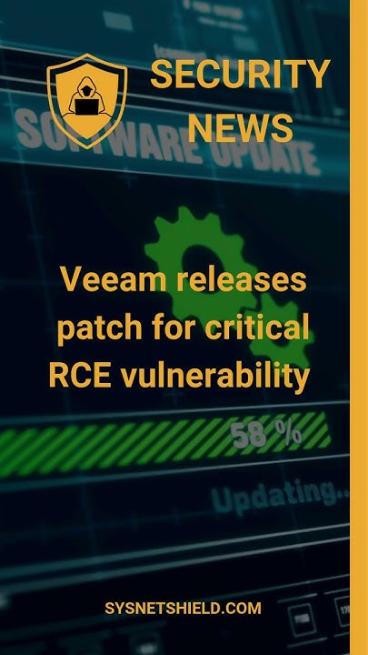 Veeam releases patch for critical RCE vulnerability #cybersecurty # ...