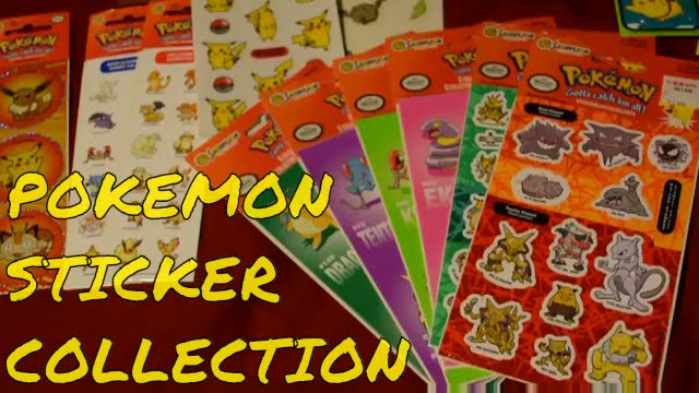 Pokemon Sticker Collection - YouTube