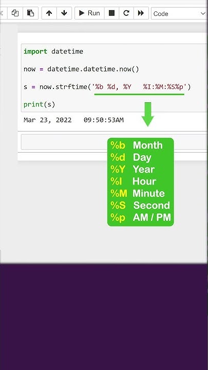 Formatting Date and Time in Python - YouTube