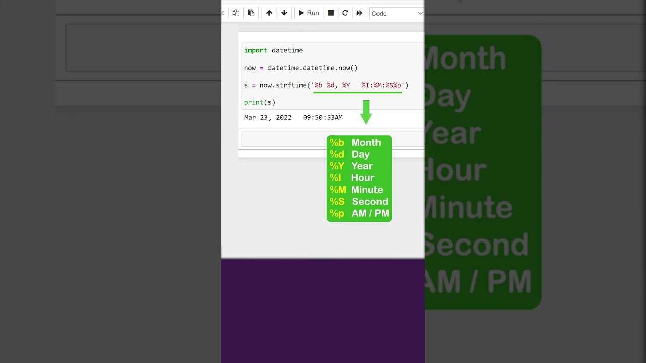 Formatting Date And Time In Python YouTube Formatting Date And Time In Python YouTube