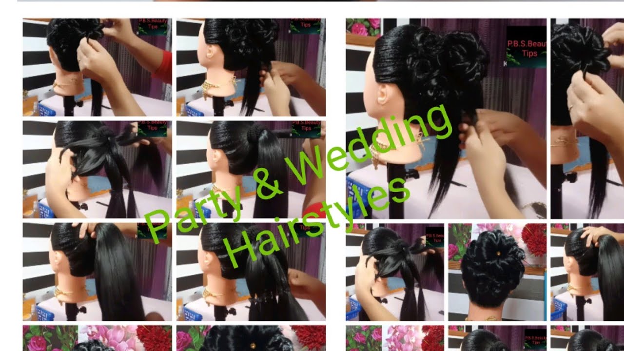 Admirable messy Bun ||Party & wedding Hairstyles #PBS BEAUTY TIP'S ...