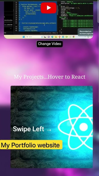 React Js Portfolio Website Reactapp React Jsx Js Reactjsdeveloper Javascriptframework 