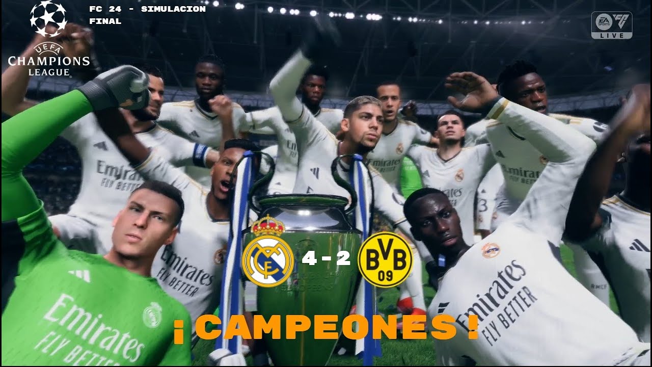 RESUMEN | BOR v RMA | UEFA Champions League 23/24 - FINAL | FC 24 - YouTube