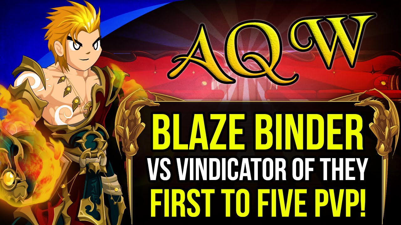 =AQW= Blaze Binder vs Vindicator of They PvP! (First-to-Five) - YouTube