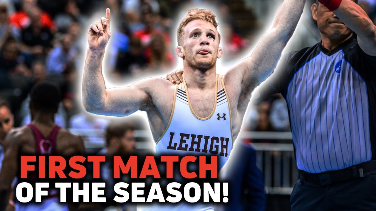 Ryan Crookham's First Match Of The NCAA Season - YouTube