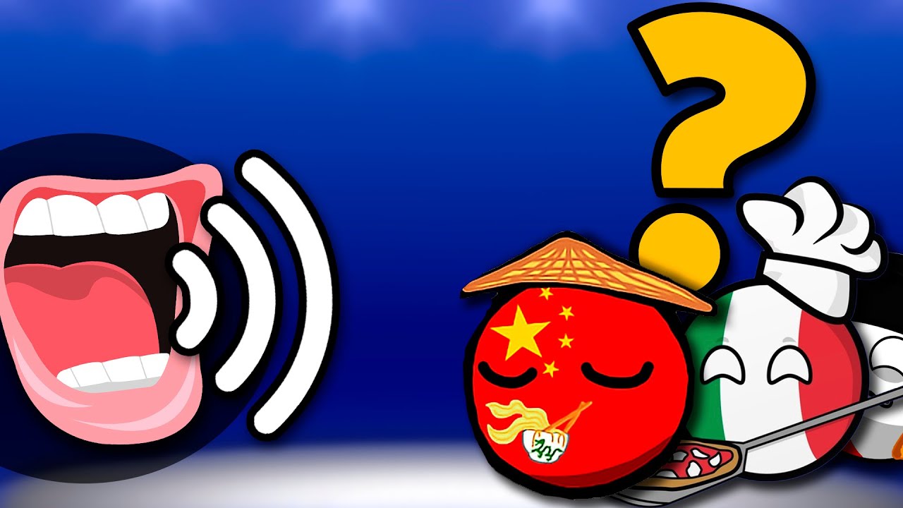 Guess The Countryball by His Language | Countryball Quiz - YouTube