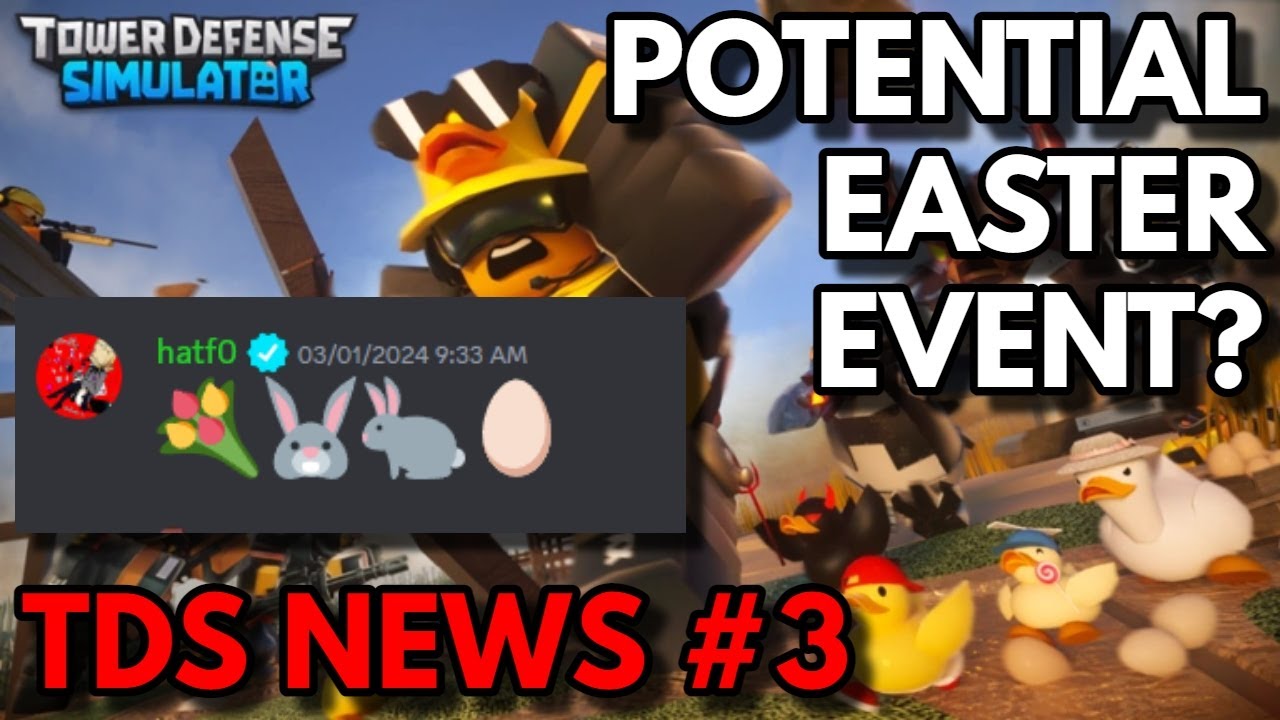 TDS NEWS #3 | POTENTIAL EASTER EVENT UPDATE HINT? | ROBLOX Tower ...