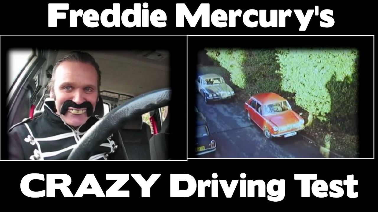 SO SO FUNNY!!! - Freddie Mercury's Crazy Driving Test - YouTube