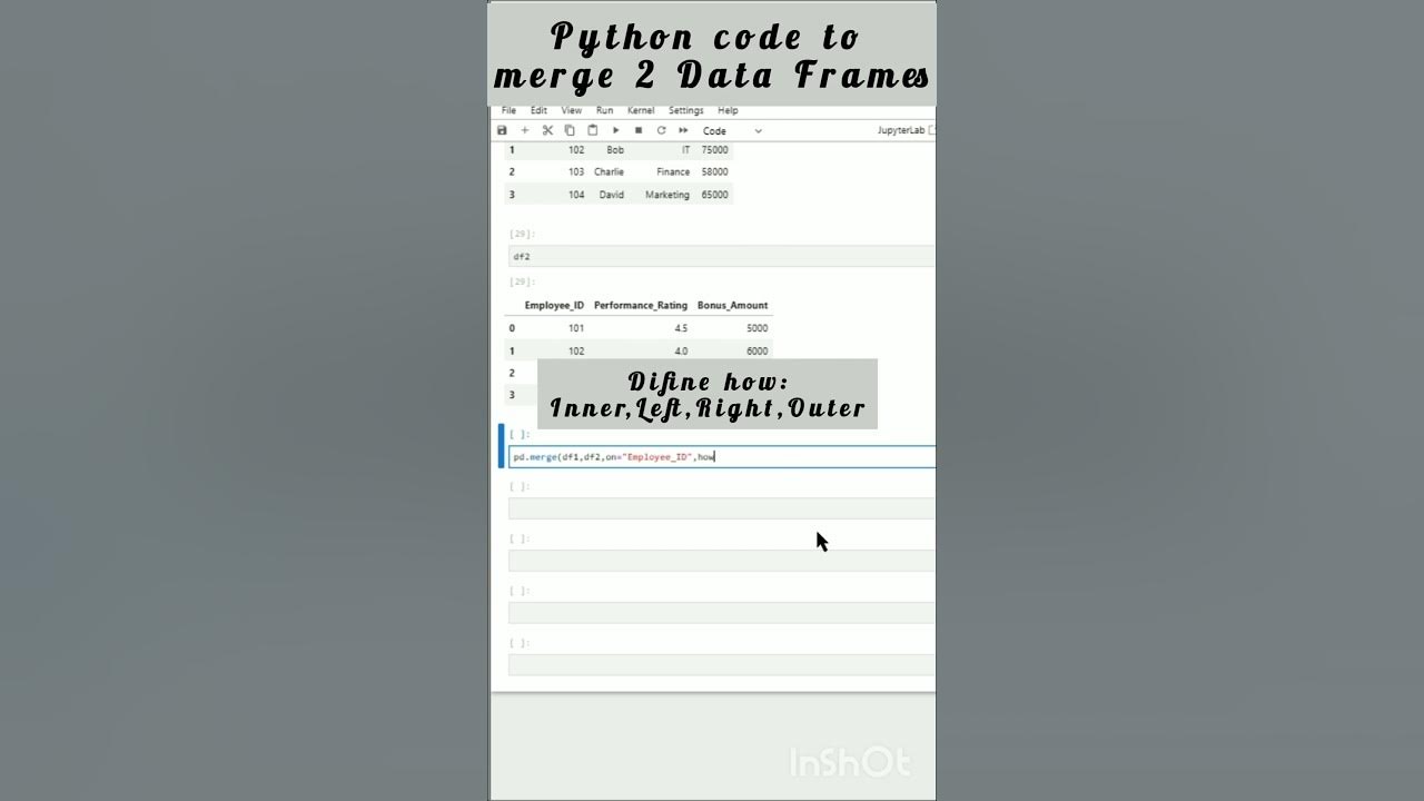🔗 How to Merge DataFrames in Pandas 🐼.Data Analyst interview questions,#python,:#Data analysis ...