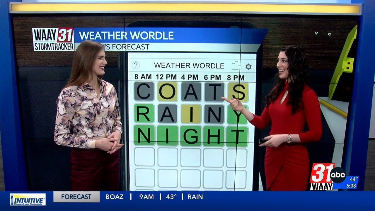 Weather Wordle with Georgia Clark and Morning Meteorologist Grace ...