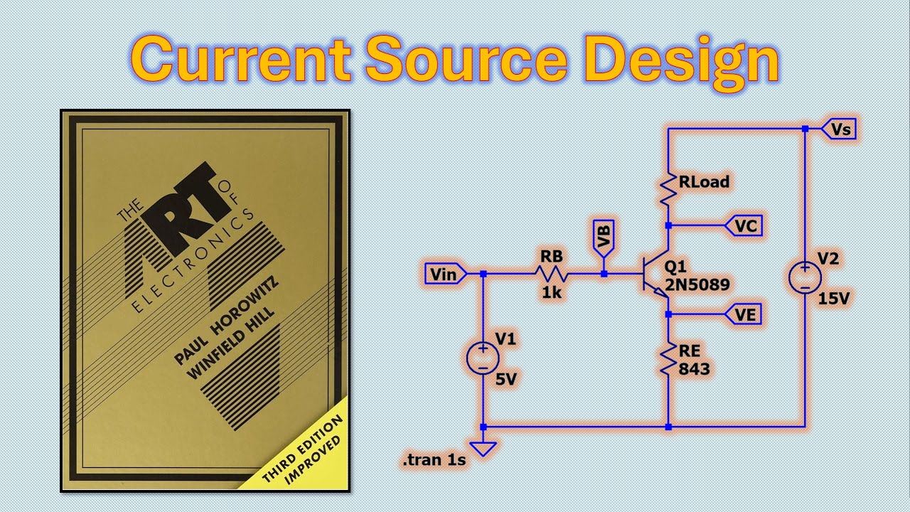 Current Sink Design - Art of Electronics Exercise 2.11 - YouTube