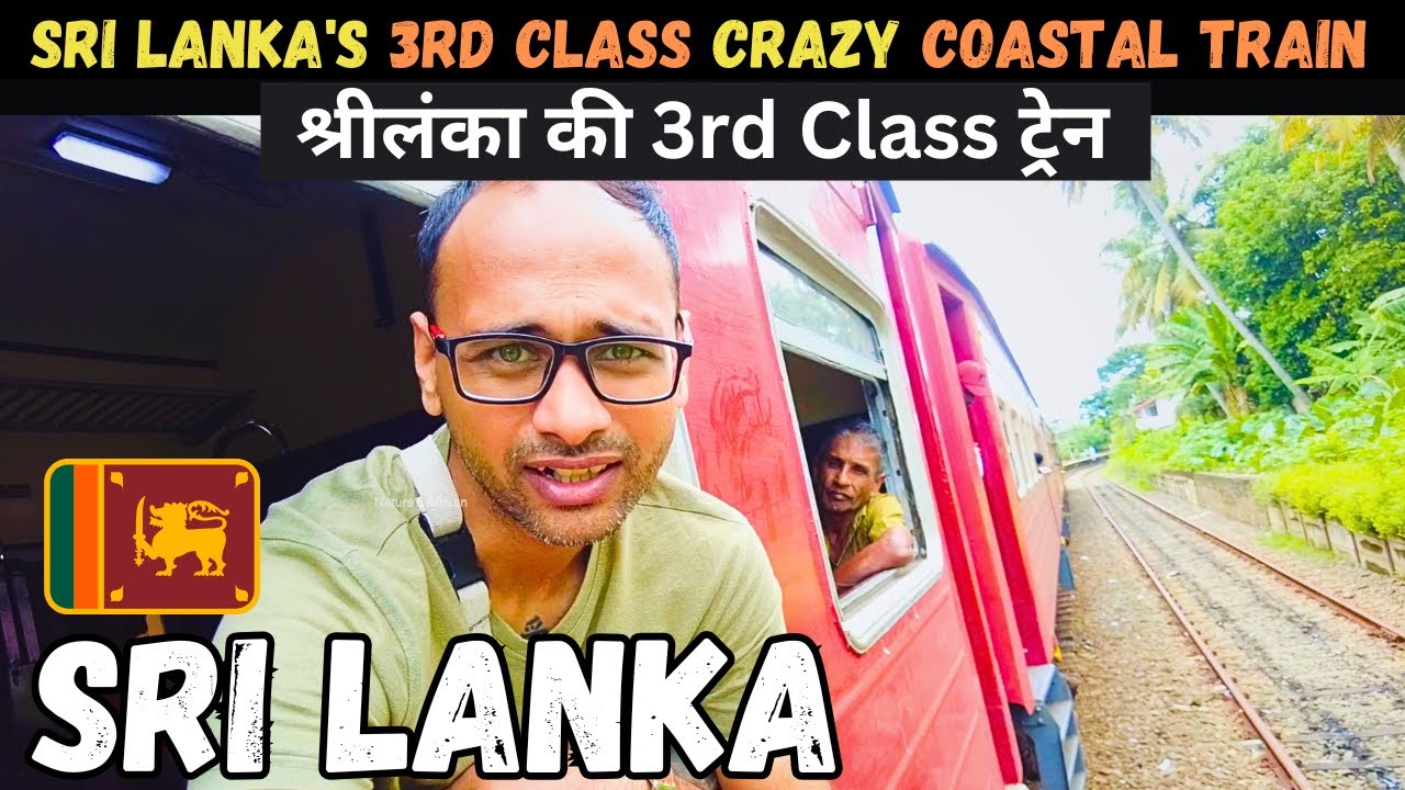 Sri Lanka's 3rd Class Crazy Coastal Train with Locals🇱🇰(Bentota to ...