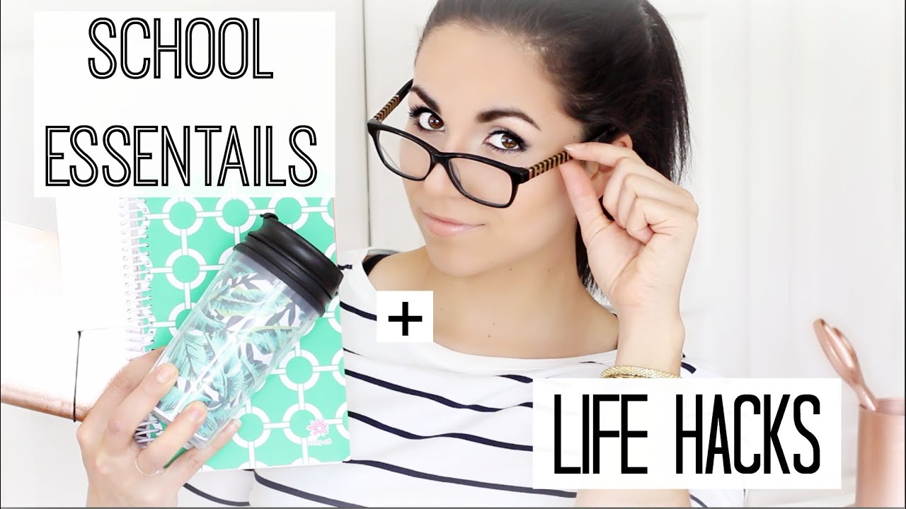 Whats In My Backpack! | Back To School Essentials + Life Hacks! - YouTube