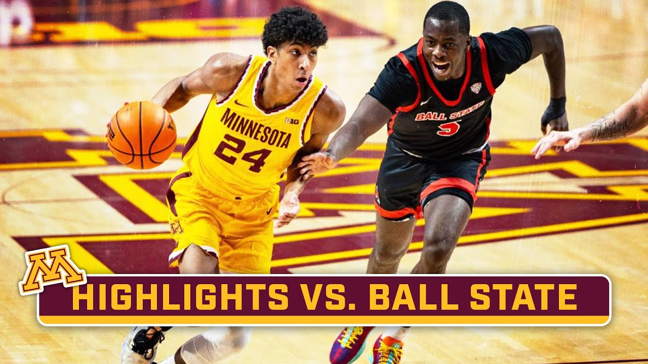 Ball State at Minnesota | Highlights | Big Ten Men's Basketball | Dec ...