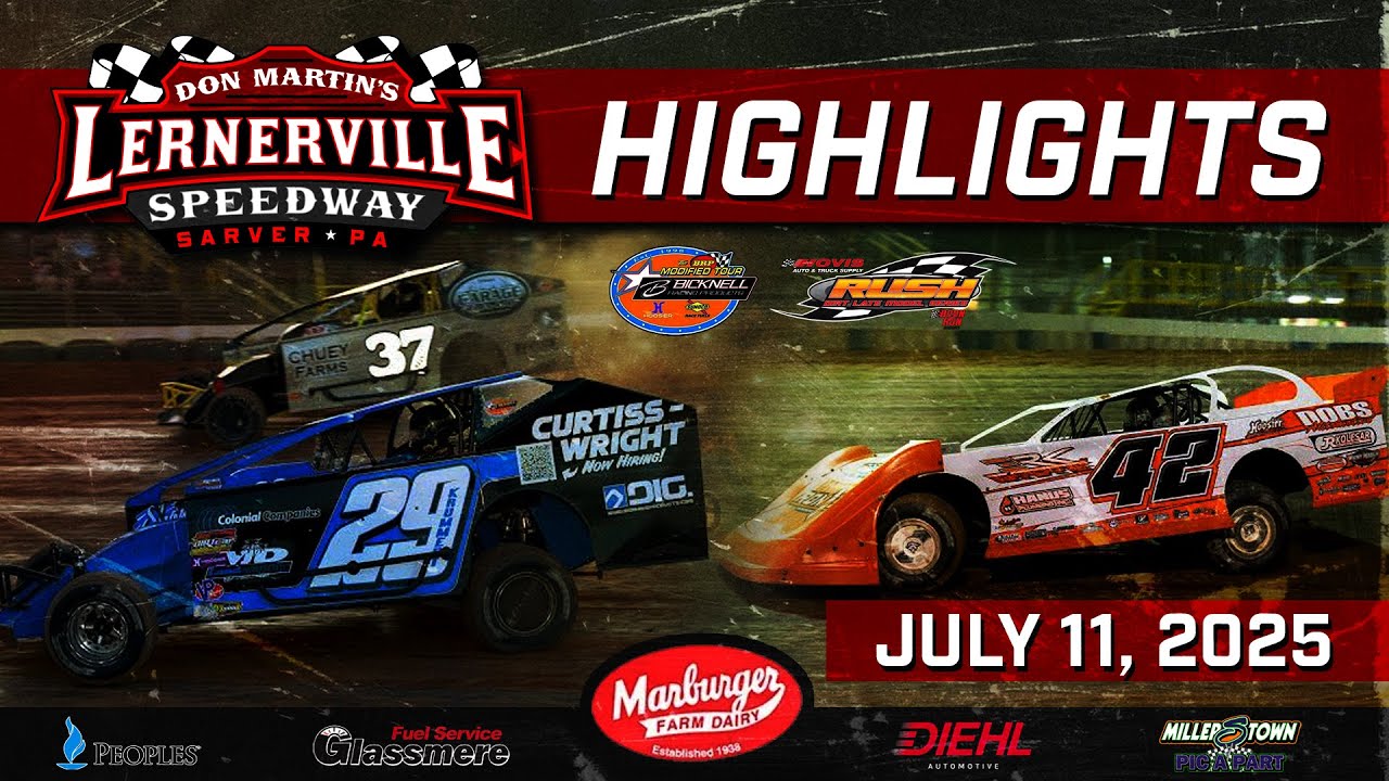 Lernerville Speedway // July 11, 2025 // Highlights - YouTube