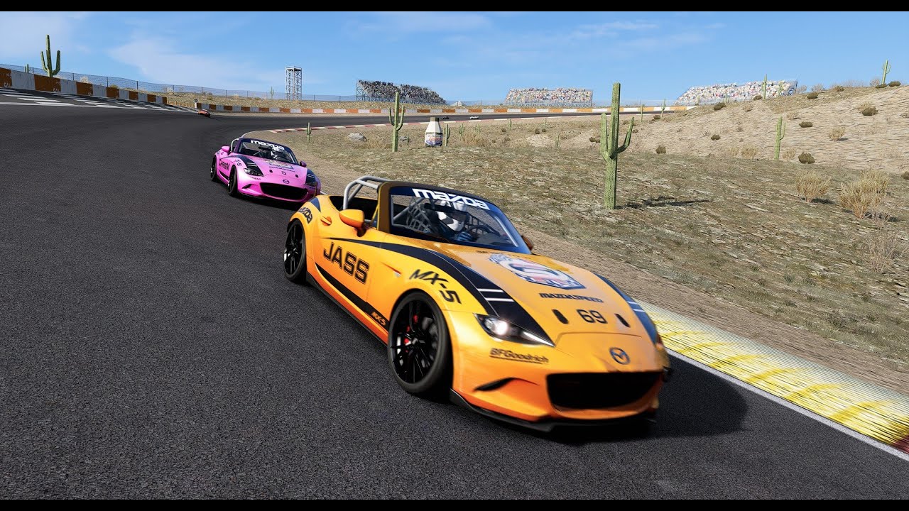 A.O.R. Sunday Fun Race 1 - Mazda MX5 CUP @Death Valley Raceway - YouTube
