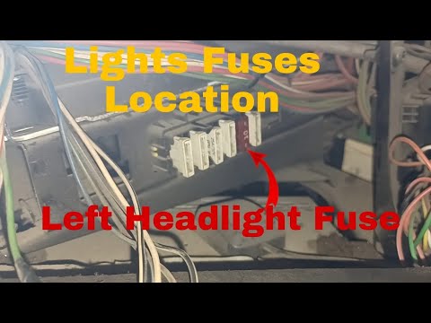 Left Headlight Fuse Location | Replace Left Headlight fuse - YouTube