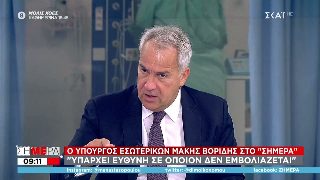 Βορίδης: Όχι σε λοκντάουν και ας το πει η επιτροπή | Σήμερα | 09/11 ...