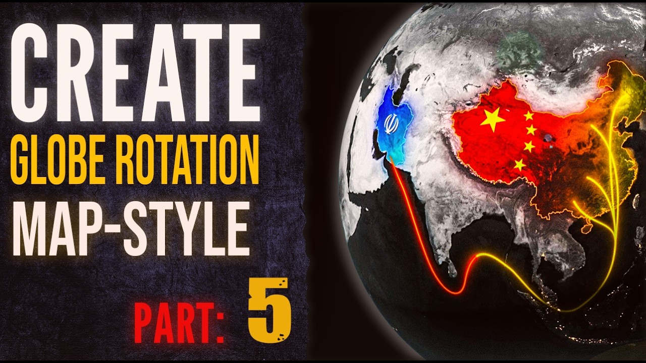 Easy Guide: Earth Rotation Map #geolayers #aftereffects - YouTube