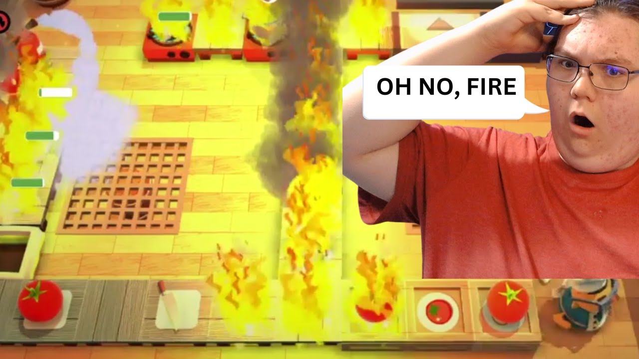 I accidentally burned down my kitchen!!! (Overcooked) - YouTube