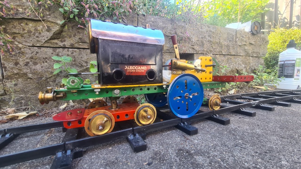 Updated & improved Mamod Meccano MEC1 Steam Engine Locomotive - YouTube
