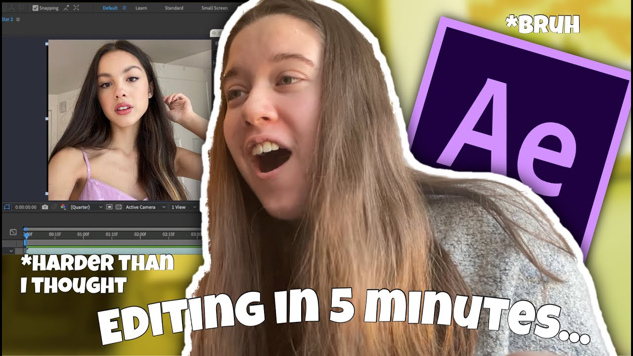 5 minute editing challenge! *after effects* watch me edit - YouTube