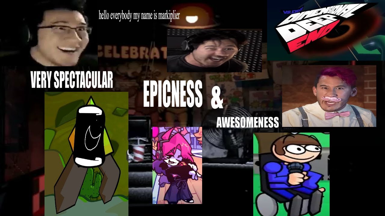 FNF Mods Stream #22 (Dimensional Deep End, MIAUmod, Markiplier Montage ...