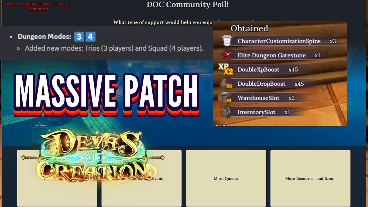 MASSIVE Patch Notes Lots Of Good News! (NEW CODE) | Devas Of Creation ...