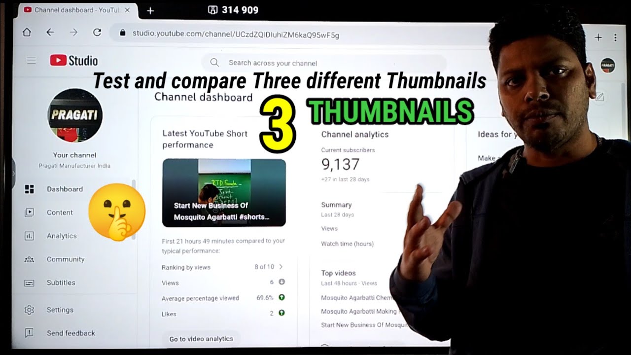 YouTube Test And Comparing Different Thumbnail Guide || How To Add ...