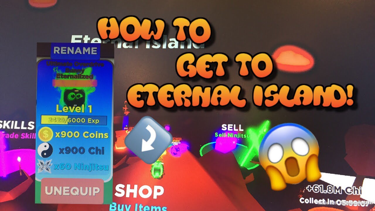 HOW TO GET TO ETERNAL ISLAND | ROBLOX NINJA LEGENDS ⚡️ - YouTube