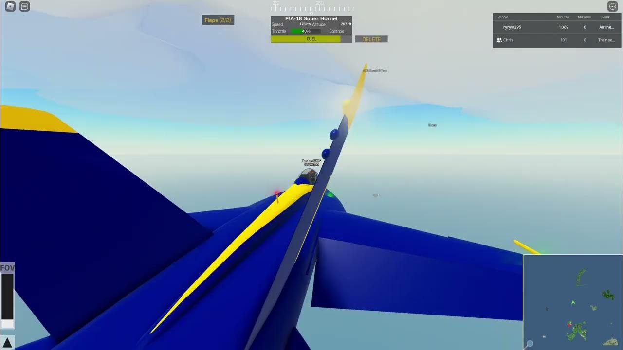 F/A 18 Blue Angels Landing and Takeoff I Roblox Pilot Training Flight Simulator - YouTube