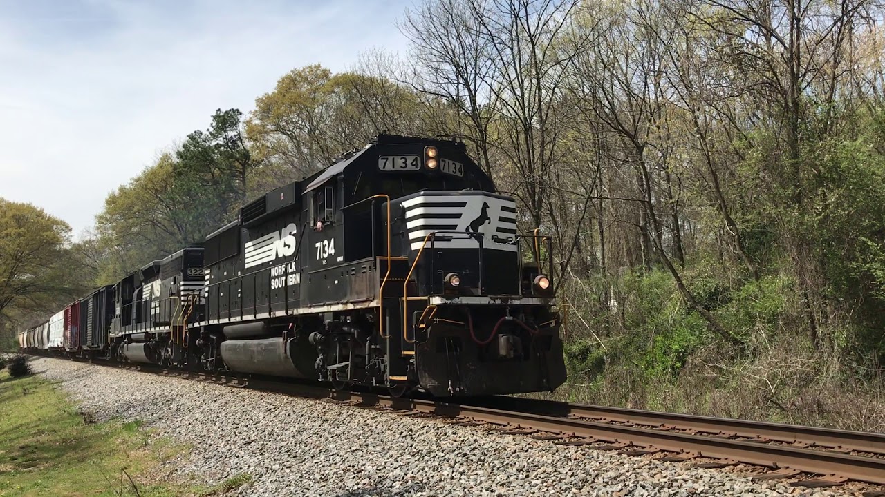 NS 7134 Leads G62 (NB) Thru Norcross, GA 3/29/19 - YouTube