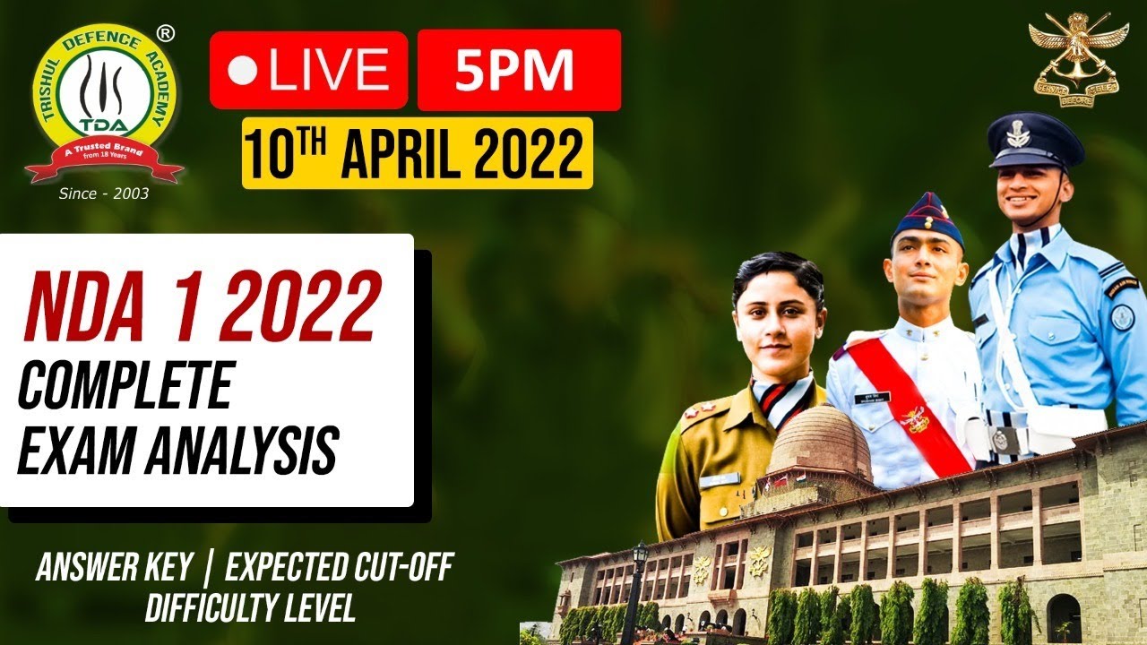 NDA 1 2022 Exam Analysis |😱 NDA 2022 Answer Key For All Set |🔥Video ...