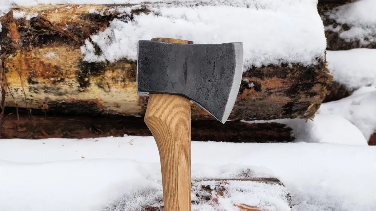 Hanging a 2.5lb Boy's Axe - YouTube
