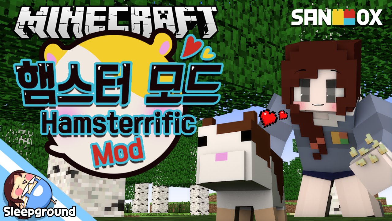 볼빵빵 햄스터!! [마인크래프트: 햄스터 모드] - Hamsterrific Mod - [잠뜰] - YouTube