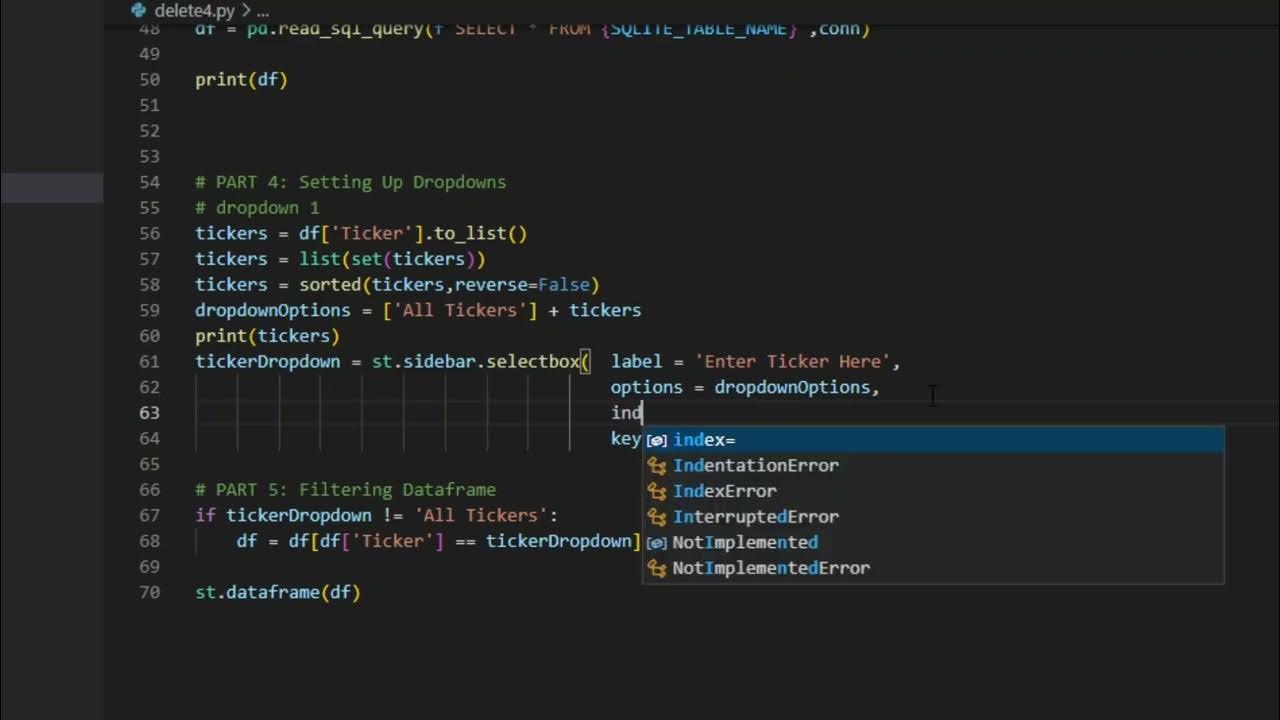 Streamlit How To Maintain Prior Filter Value When Switching Between Outside Databases Youtube