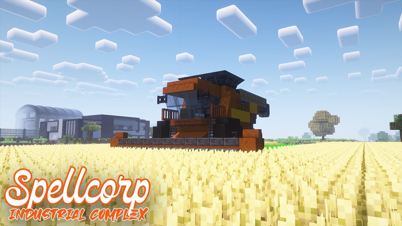 I built a WORKING COMBINE HARVESTER in Minecraft All The Mods 8 - YouTube