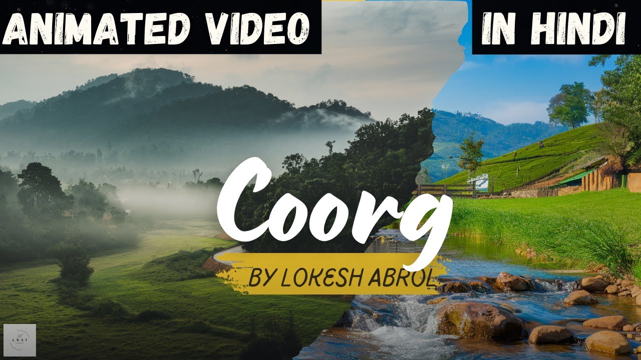 Coorg in hindi animation video first flight class 10th - YouTube