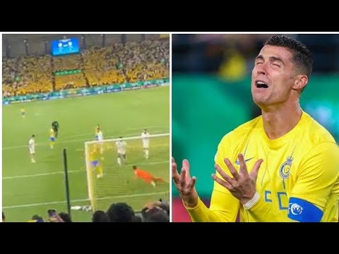 Cristiano Ronaldo OPEN GOAL miss for Al Nassr - YouTube