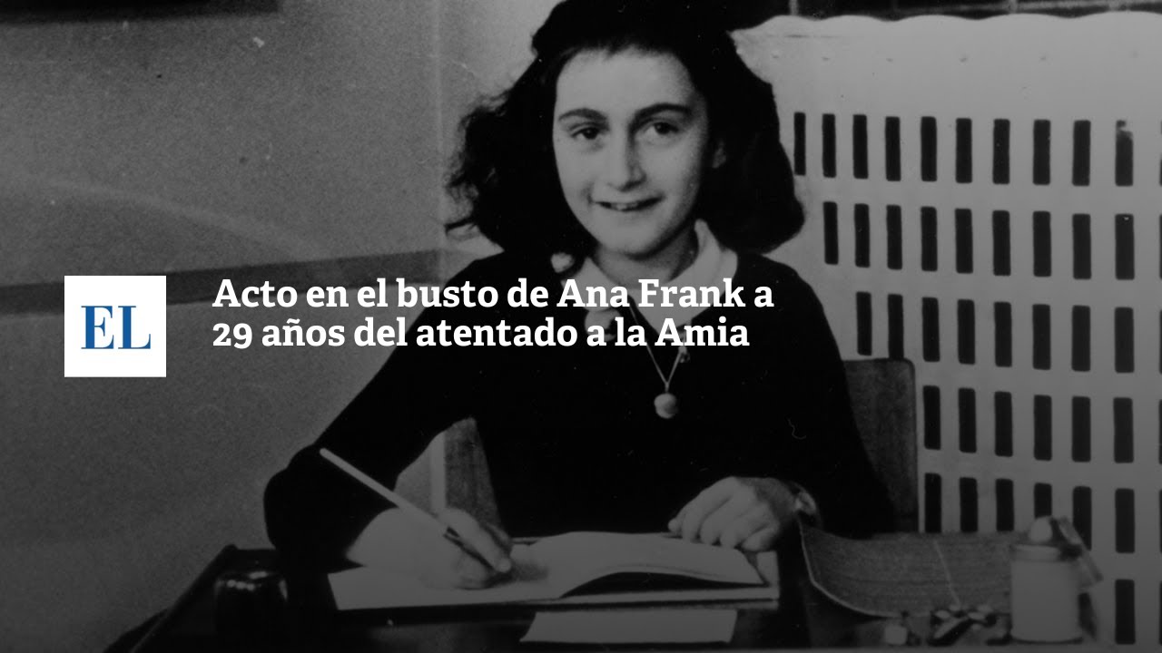ACTO EN EL BUSTO DE ANA FRANK A 29 AÑOS DEL ATENTADO A LA AMIA - YouTube
